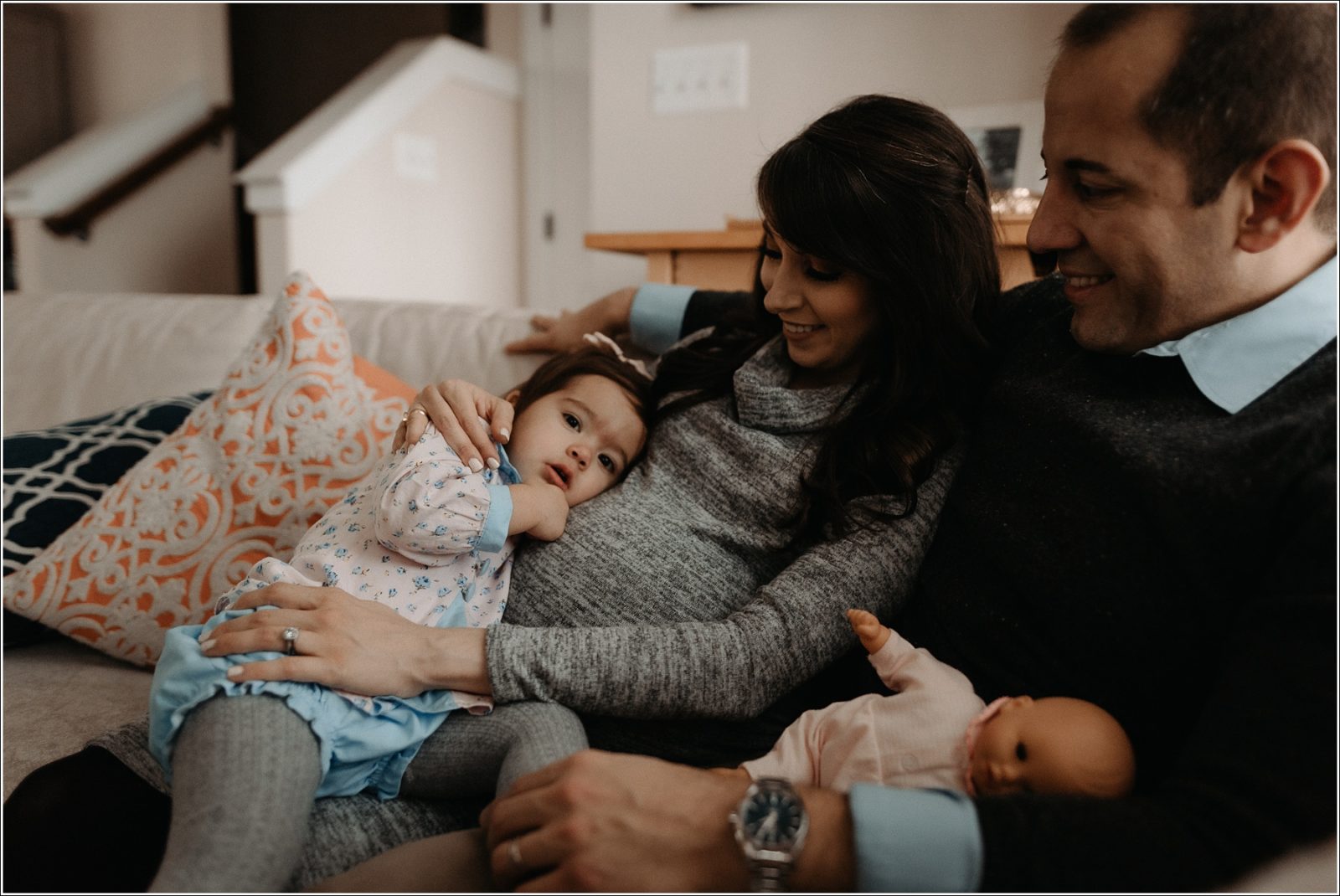 In Home Maternity Photography | The Walsh's - sarahlaughlandphotography.com